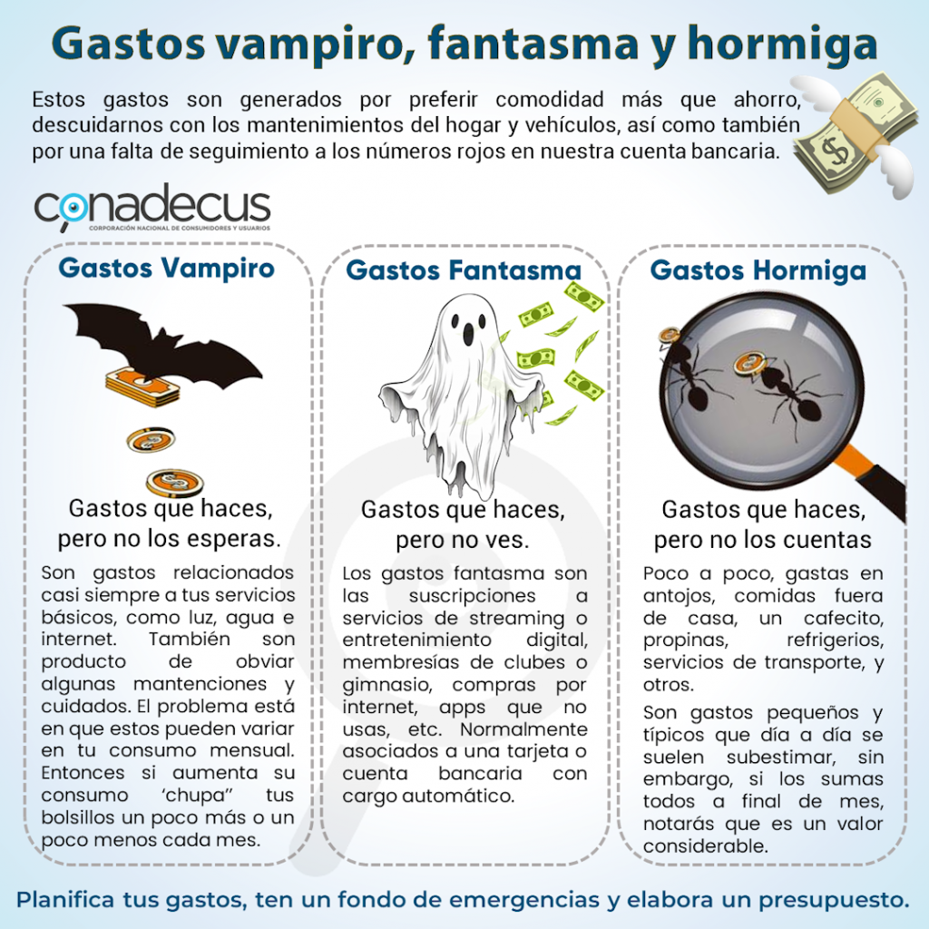 Gastos, gastos y gastos: Evitemos el gasto vampiro, fantasma y hormiga ...